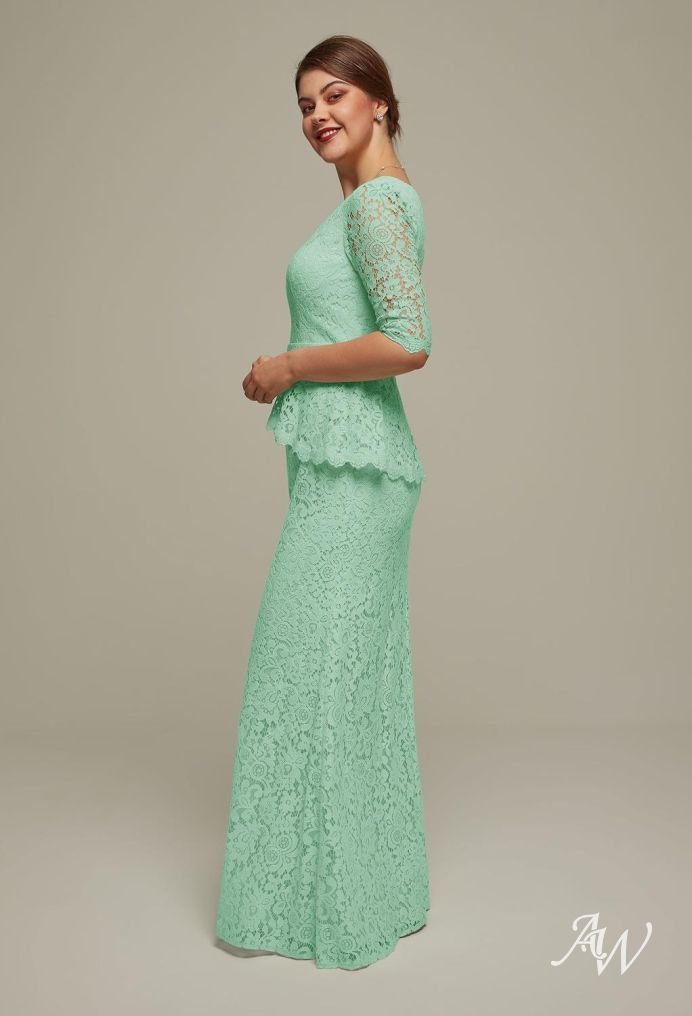 AW Duke Dress, Floor Length V-Neck Mother of the Bride Dresses | AW.Bridal