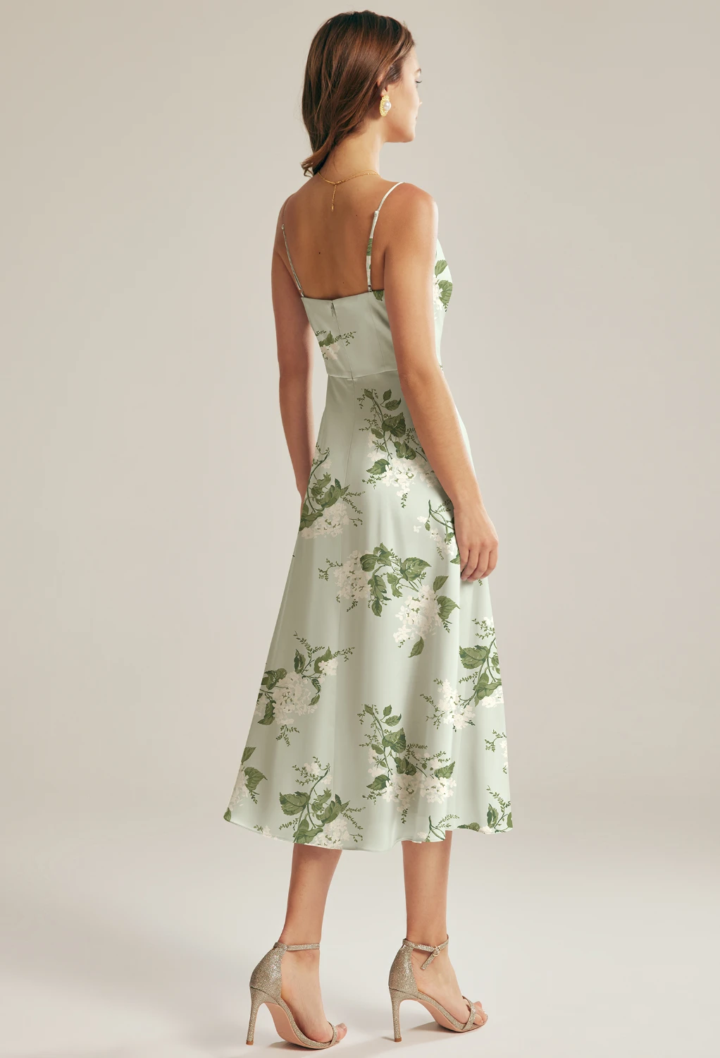 Sage Garden Party, Green Floral Floral Bridesmaid Dresses | AW.Bridal