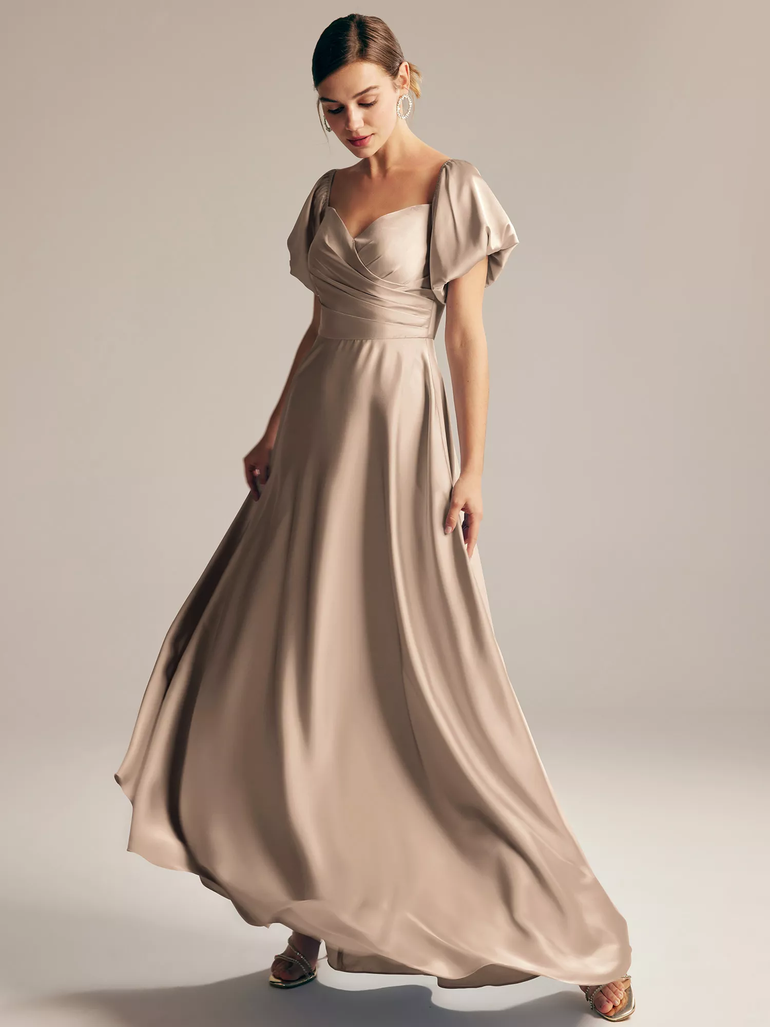taupe colour dress