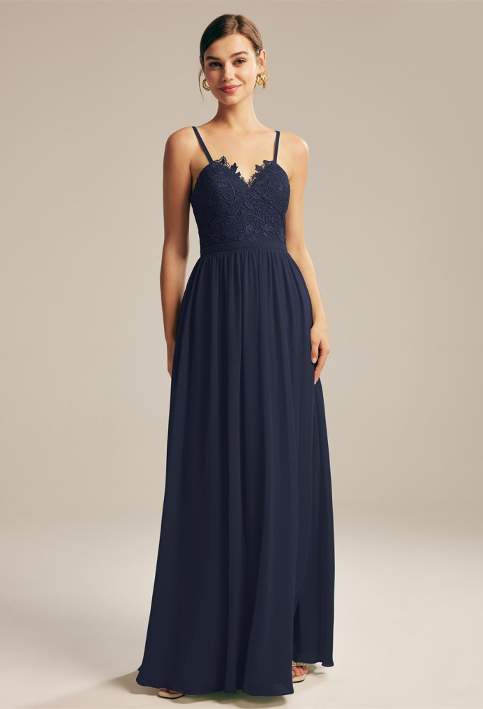 AW Marion Dress, Burgundy Chiffon Floor Length Bateau Neckline Mother ...