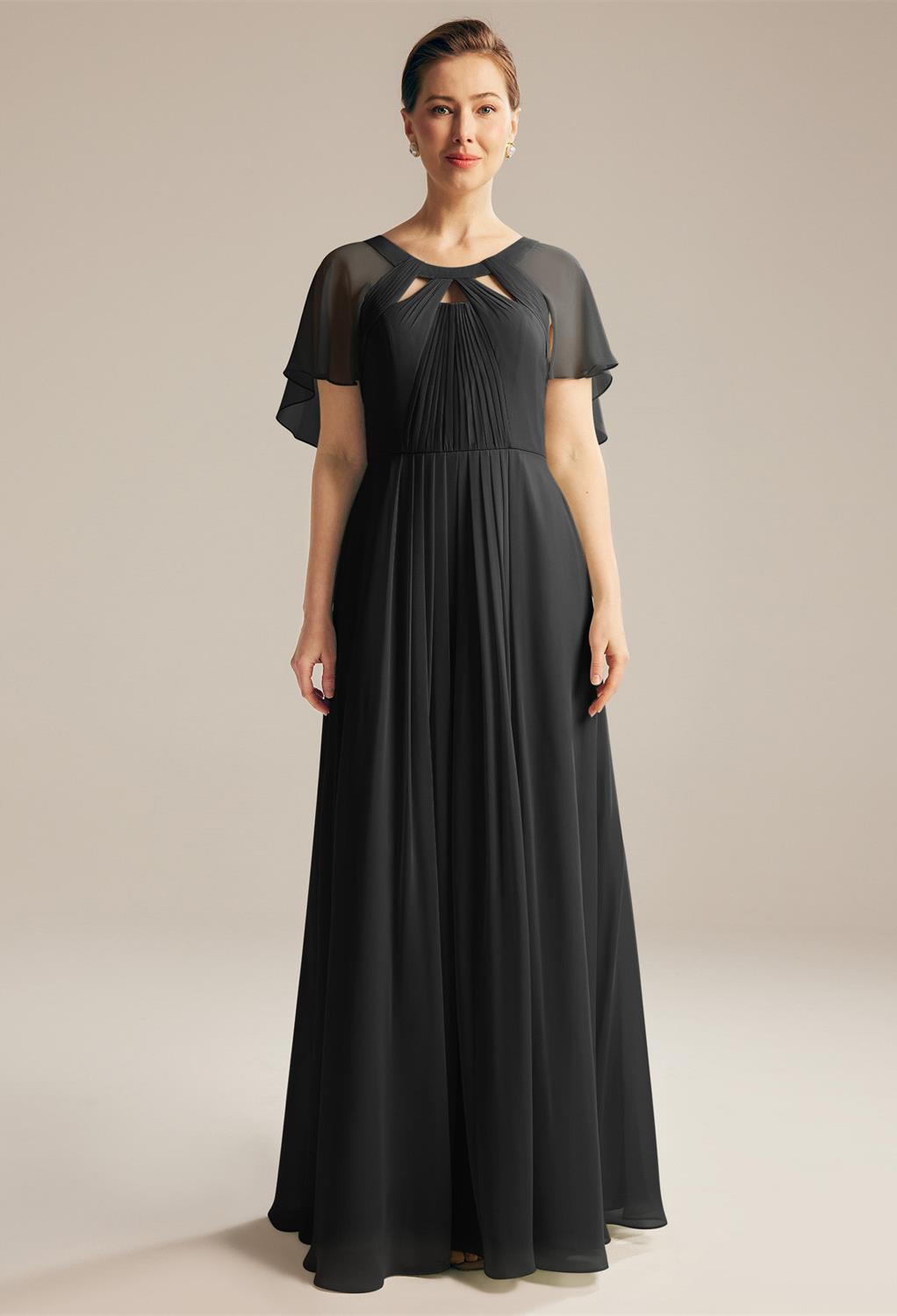 AW Osage Dress, Sage Green Chiffon Hi Lo V-Neck Bridesmaid Dresses | AW ...