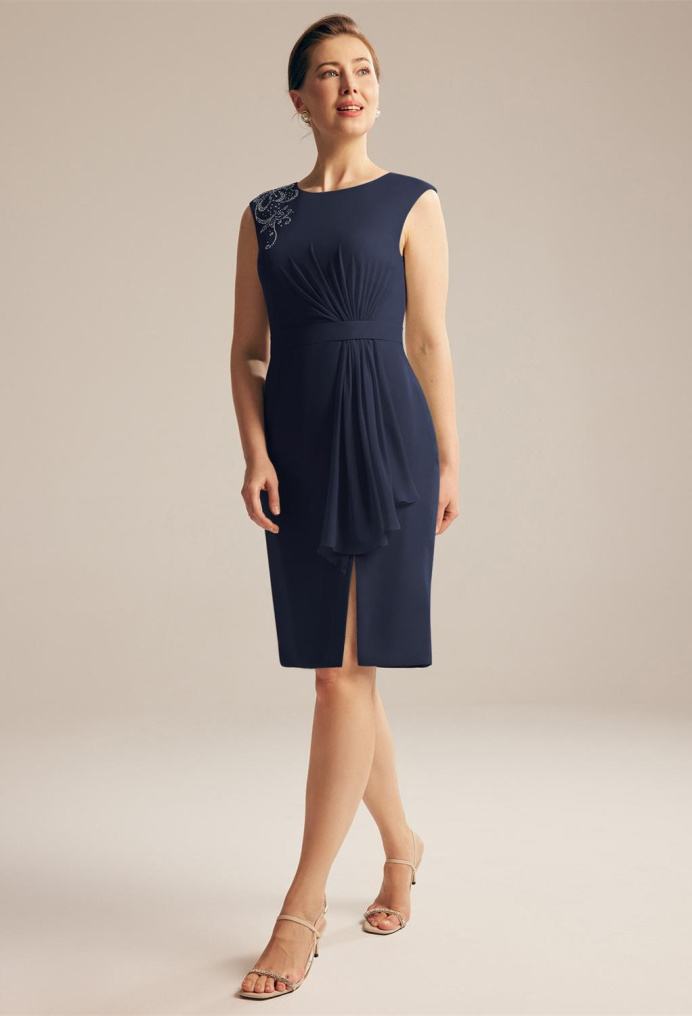 AW Zephyr Dress, Burgundy Chiffon Lace Floor Length Bateau Neckline ...