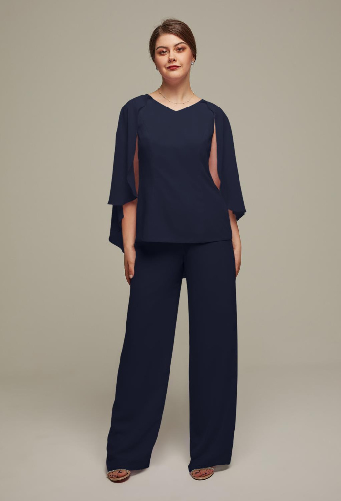 AW Begzada Dress, Dusty Rose Chiffon Lace Floor Length V-Neck Mother of ...