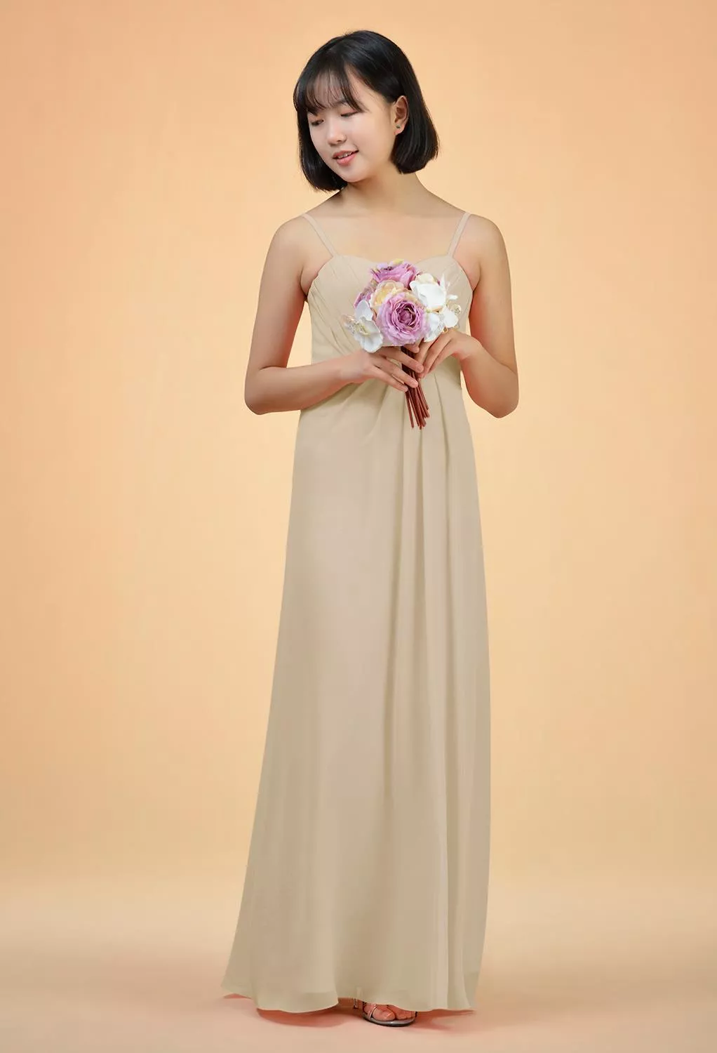 AW Rosalie Jumpsuit, Dark Emerald Chiffon Floor Length Halter Neckline Bridesmaid Dresses | AW ...