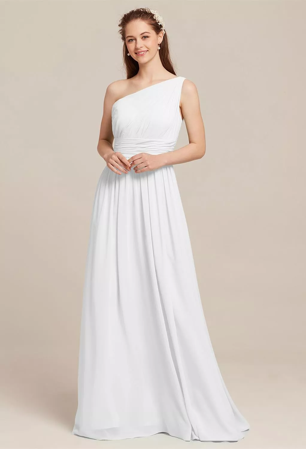 AW Rowan Dress, Rose Pink Chiffon Ankle Length Square Neckline ...