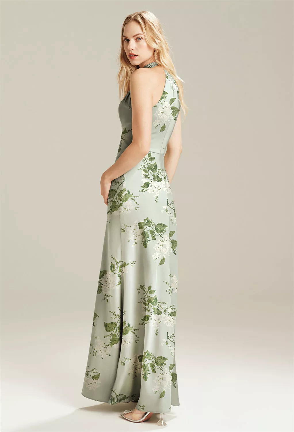 Sage Garden Party, Green Floral Floral Bridesmaid Dresses | AW.Bridal
