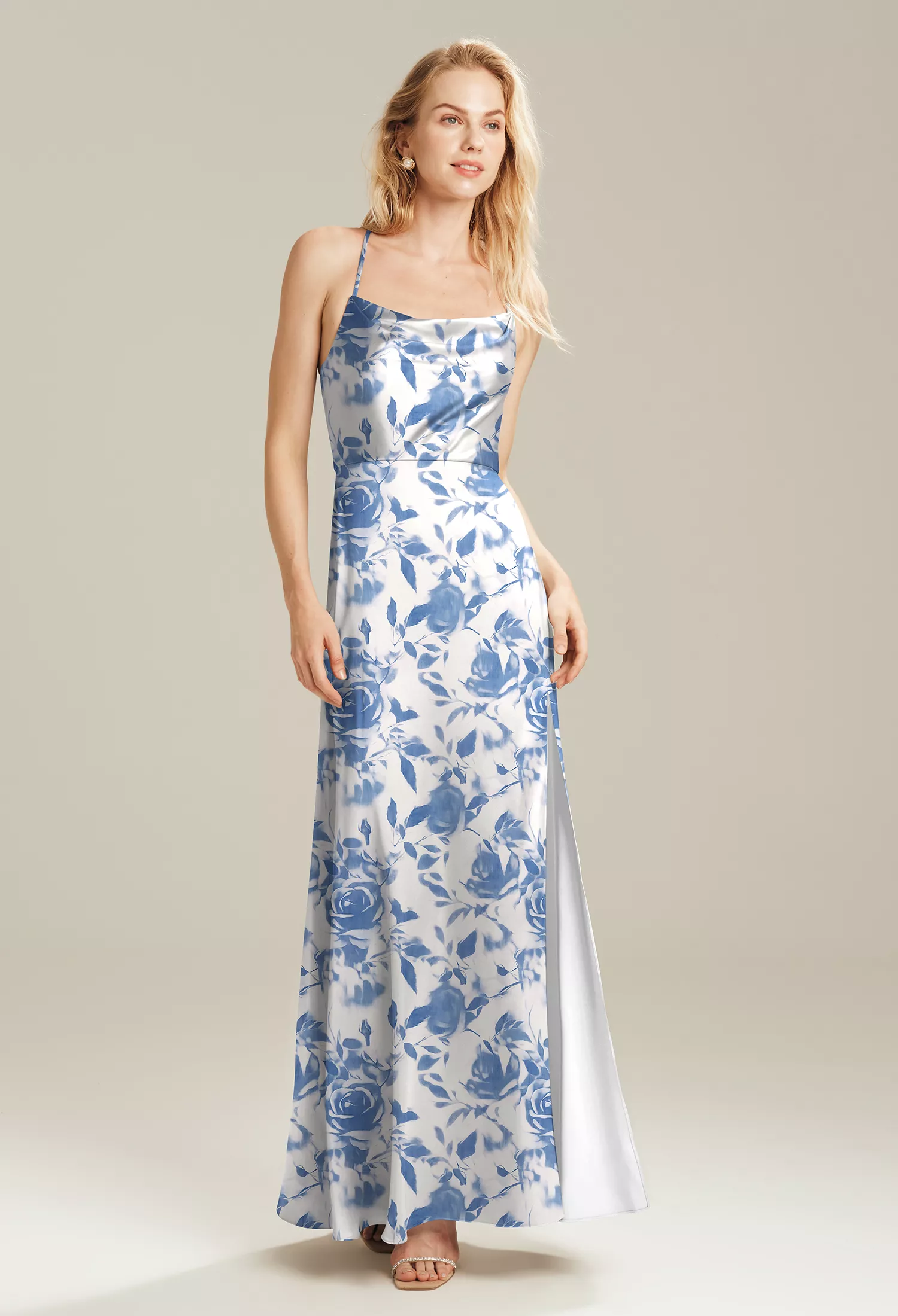 AW Kye Dress, Sage Green Crystal Satin Satin Charmeuse Tea Length ...