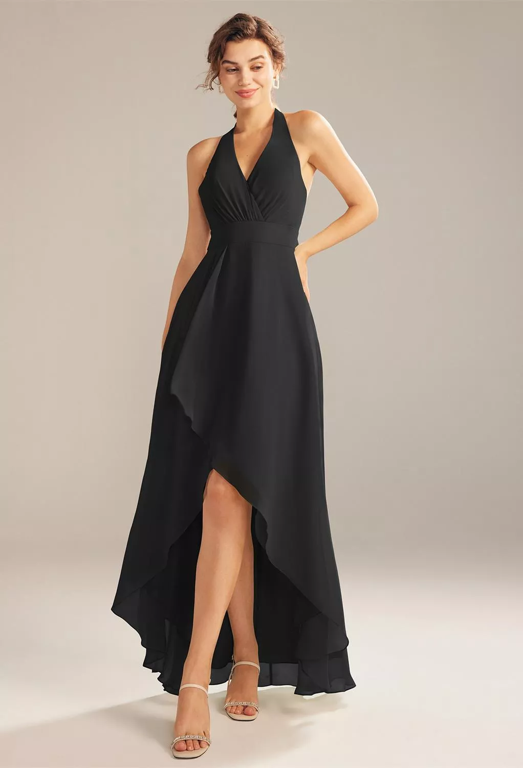 AW Osage Dress, Sage Green Chiffon Hi Lo V-Neck Bridesmaid Dresses | AW ...