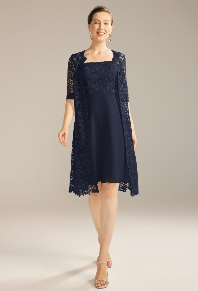 AW Marion Dress, Burgundy Chiffon Floor Length Bateau Neckline Mother ...