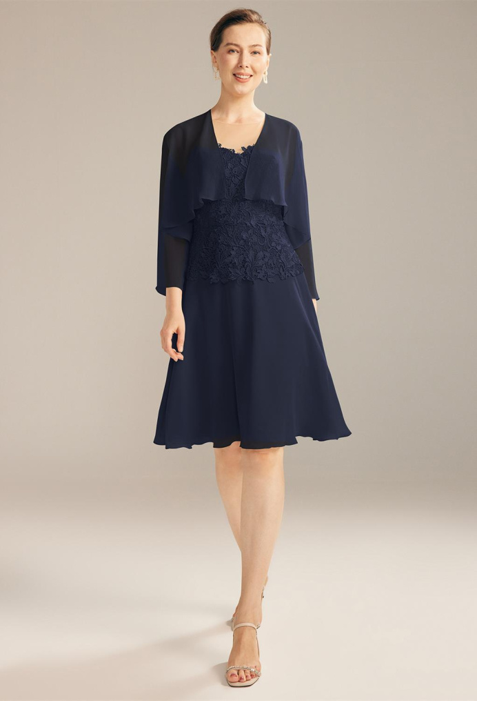 AW Marion Dress, Burgundy Chiffon Floor Length Bateau Neckline Mother ...