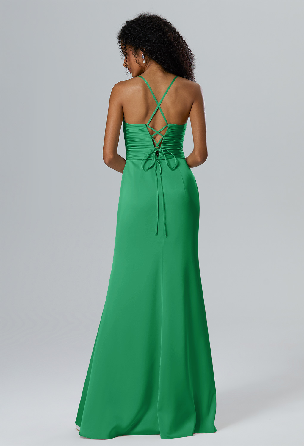 AW Largo Dress, Blushing Peonies Crystal Satin Satin Charmeuse Floor ...