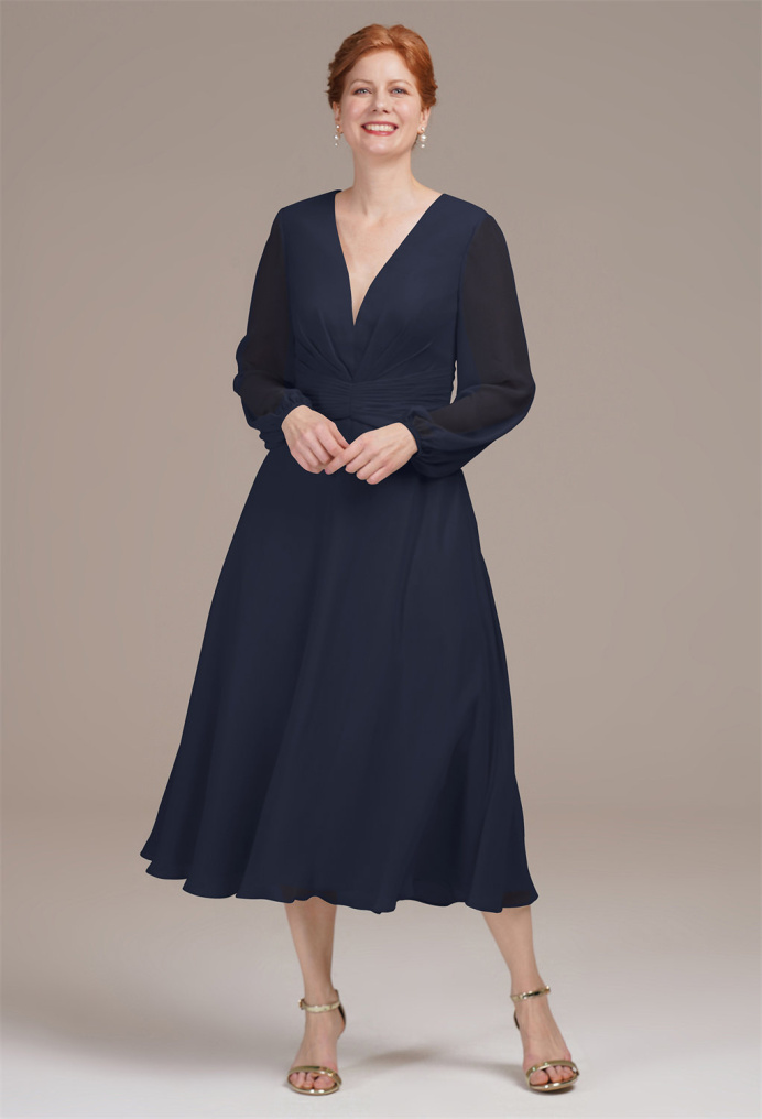 AW Zephyr Dress, Burgundy Chiffon Lace Floor Length Bateau Neckline ...