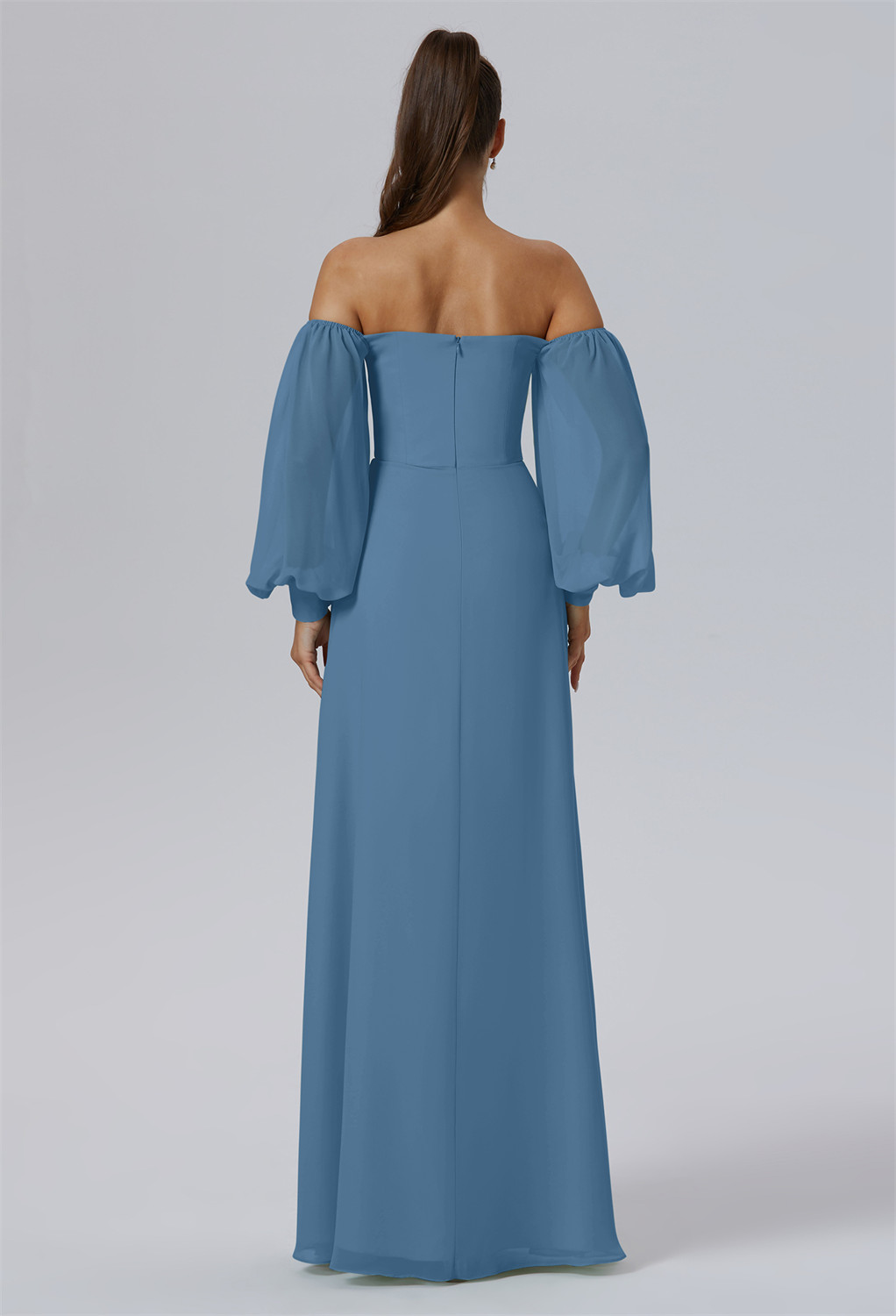 AW Orla Dress, Rust Chiffon Hi Lo Bateau Neckline Mother of the Bride ...