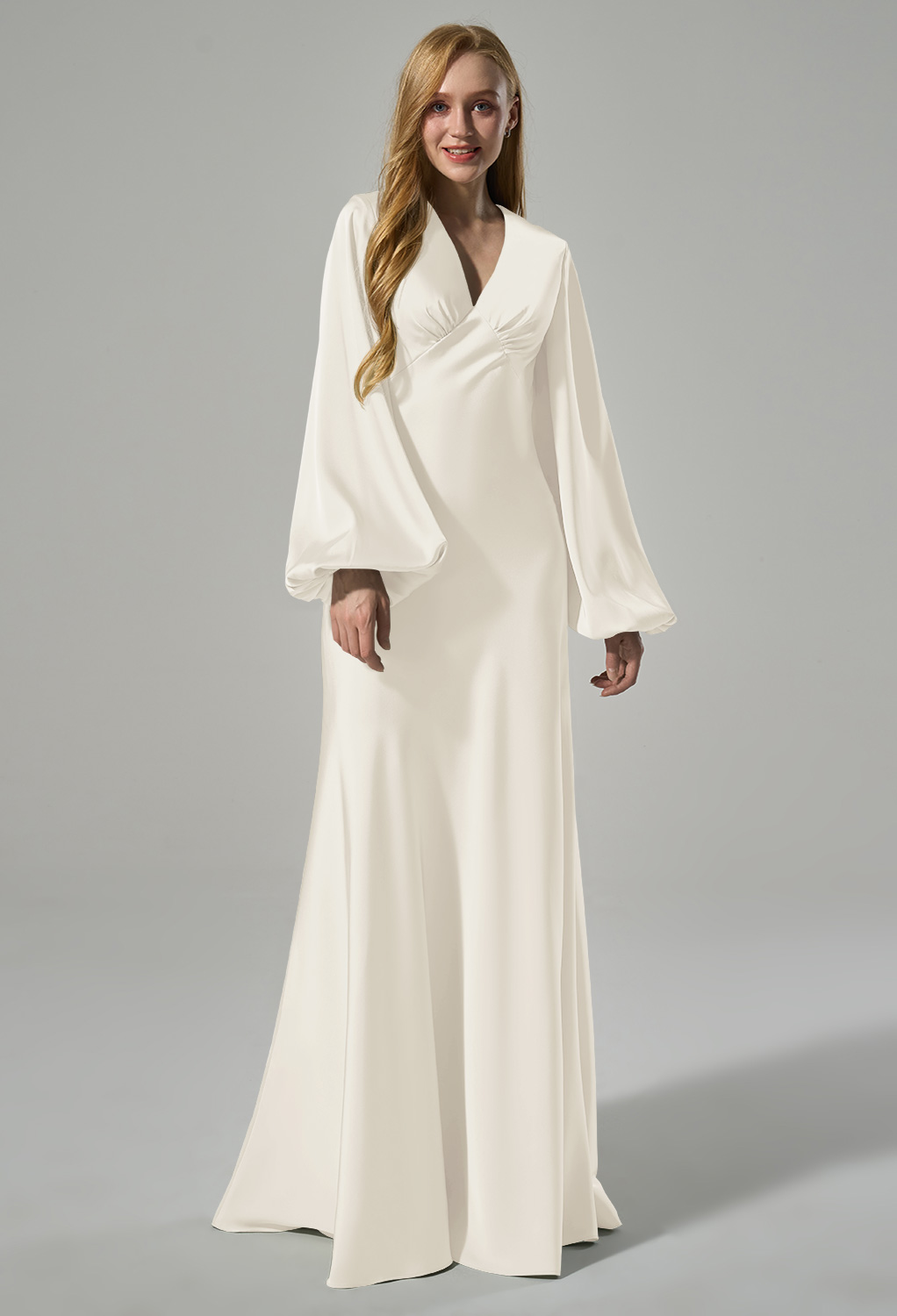 AW Dey Dress, Hunter Green Crystal Satin Satin Charmeuse Floor Length ...