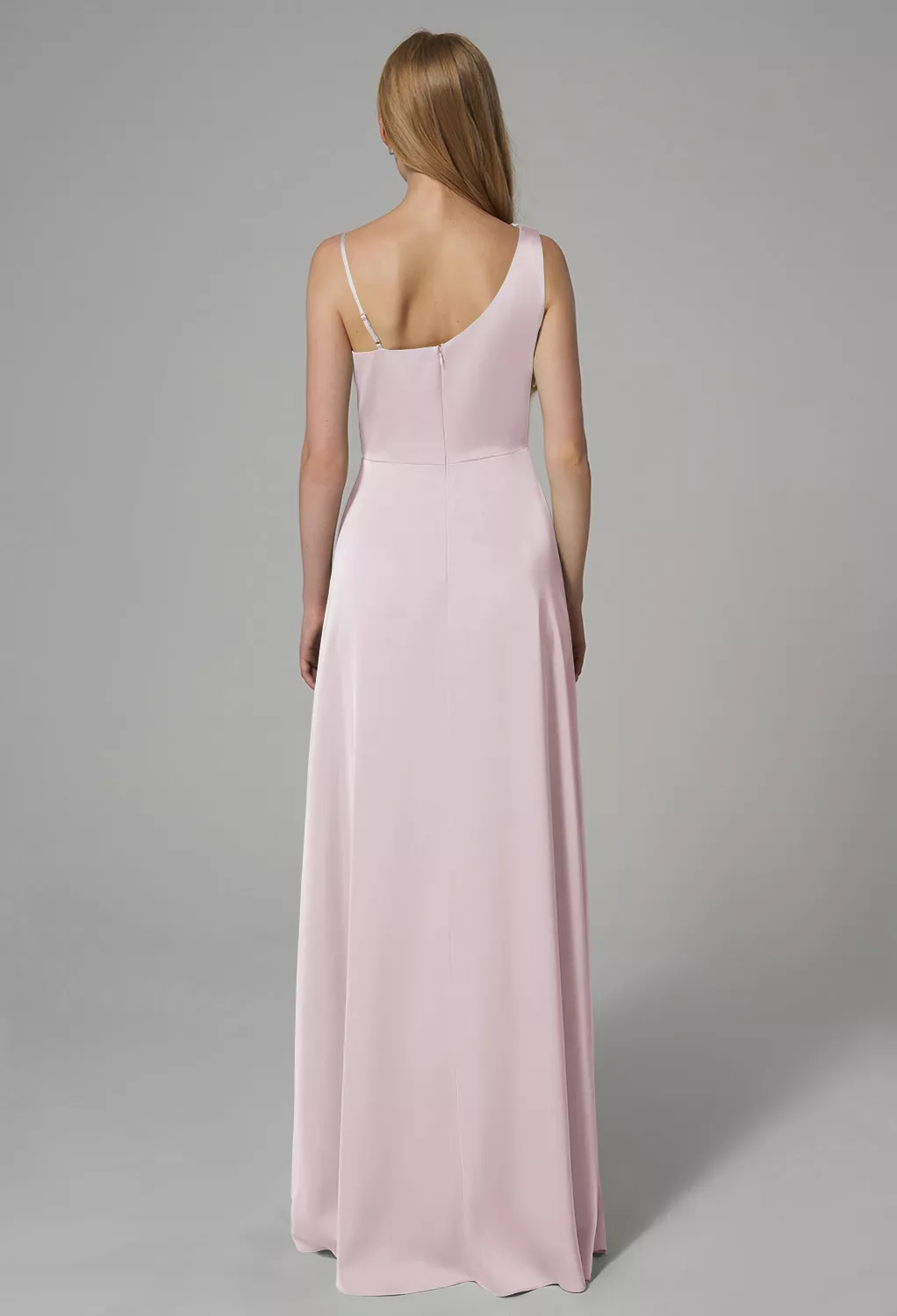 AW Energico Dress, Light Gold Crystal Satin Satin Charmeuse Floor ...