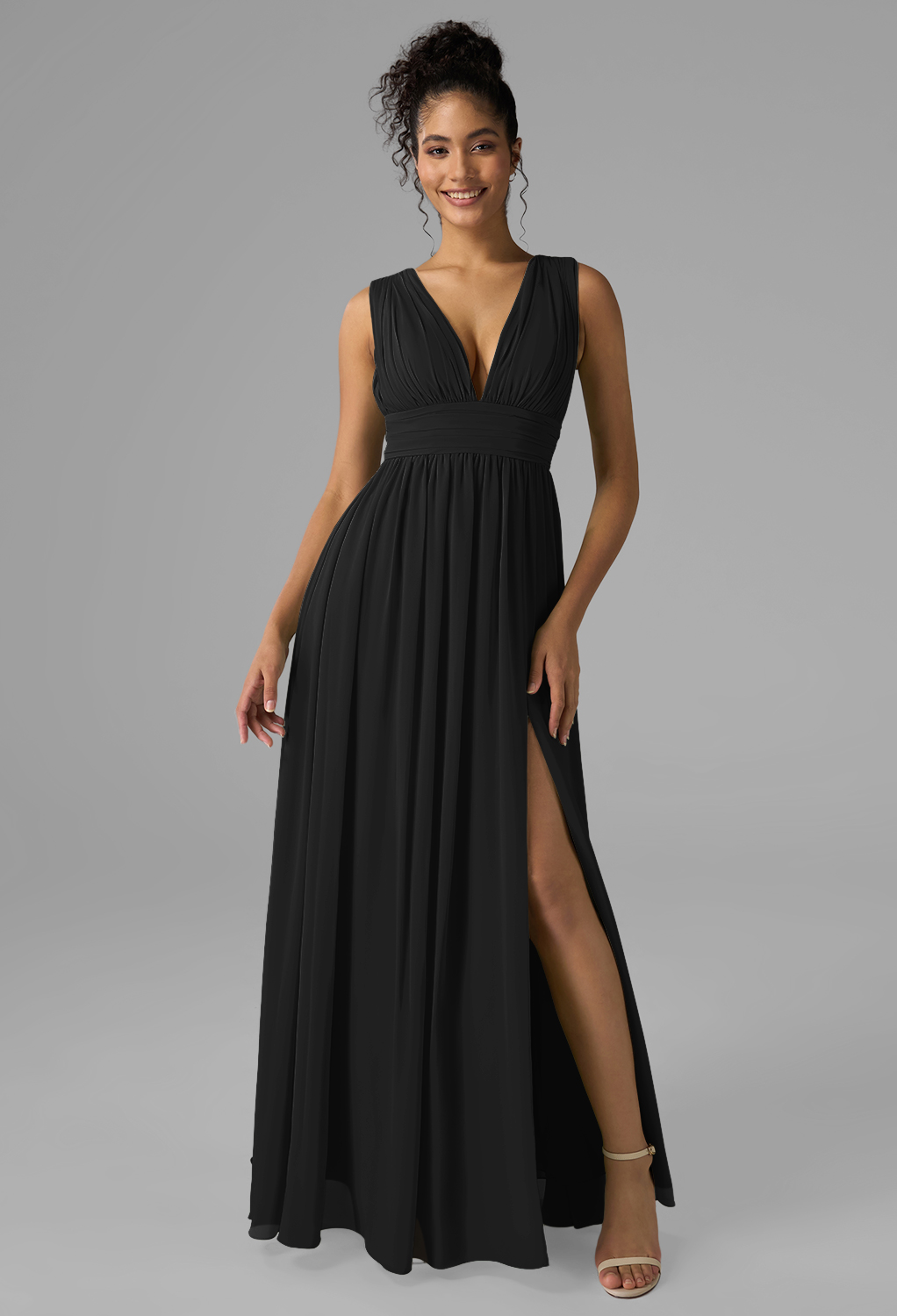 AW Osage Dress, Sage Green Chiffon Hi Lo V-Neck Bridesmaid Dresses | AW ...