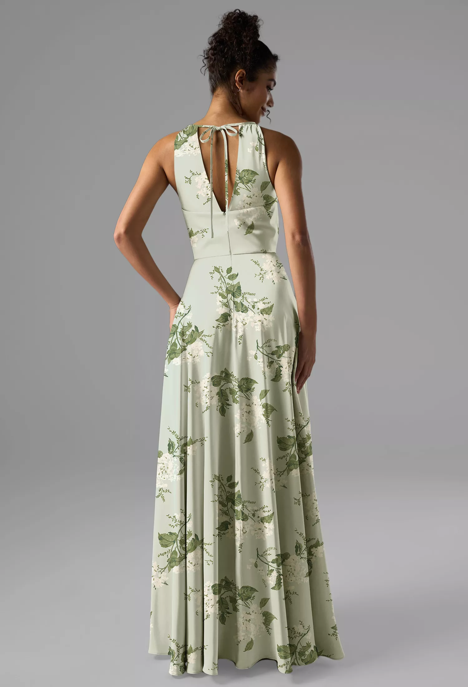 Sage Garden Party, Green Floral Floral Bridesmaid Dresses | AW.Bridal