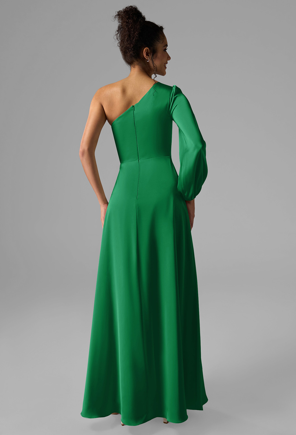 AW Largo Dress, Blushing Peonies Crystal Satin Satin Charmeuse Floor ...