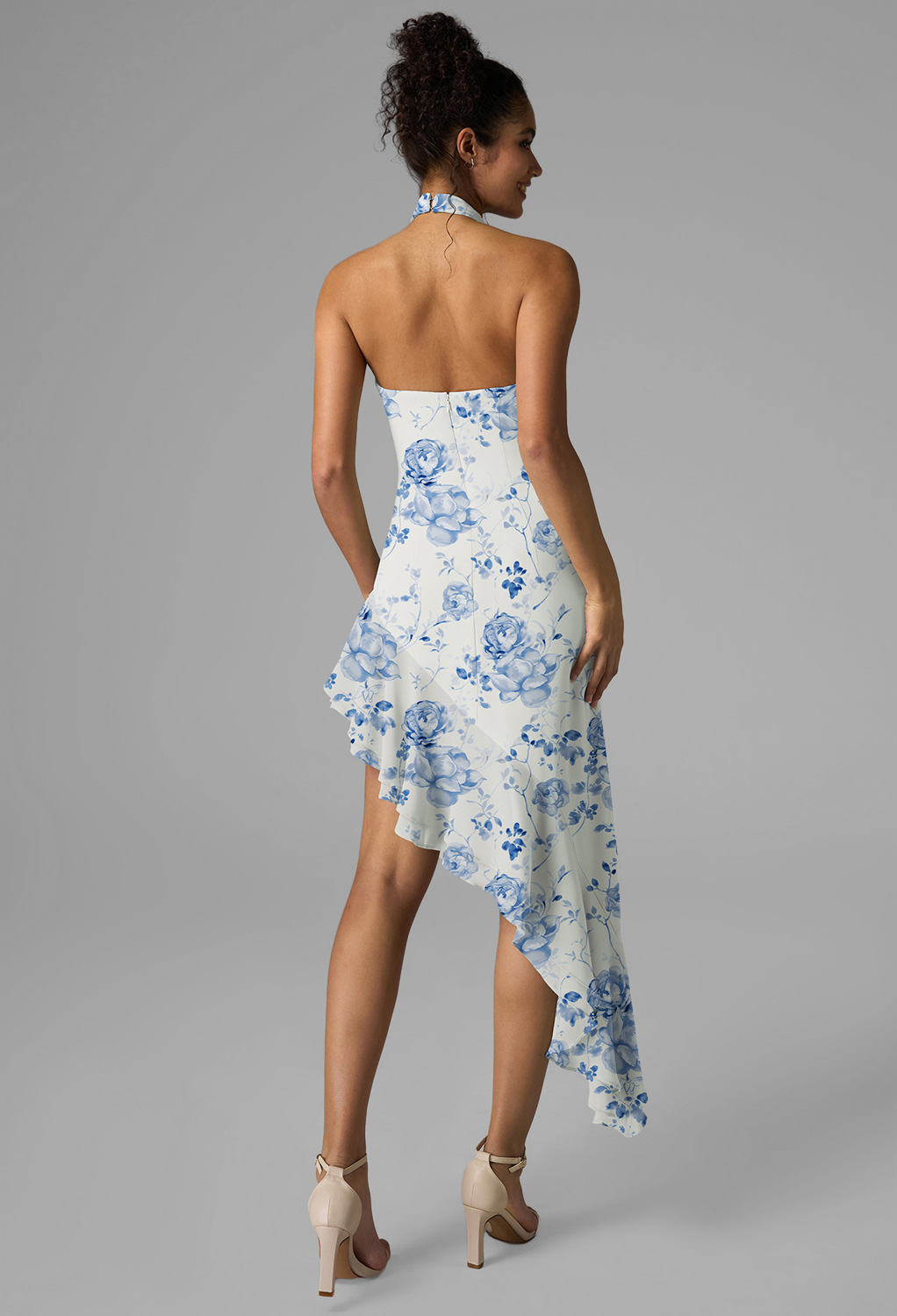 AW Denise Dress, Verdant Wilds Chiffon Ankle Length Sweetheart Neckline ...